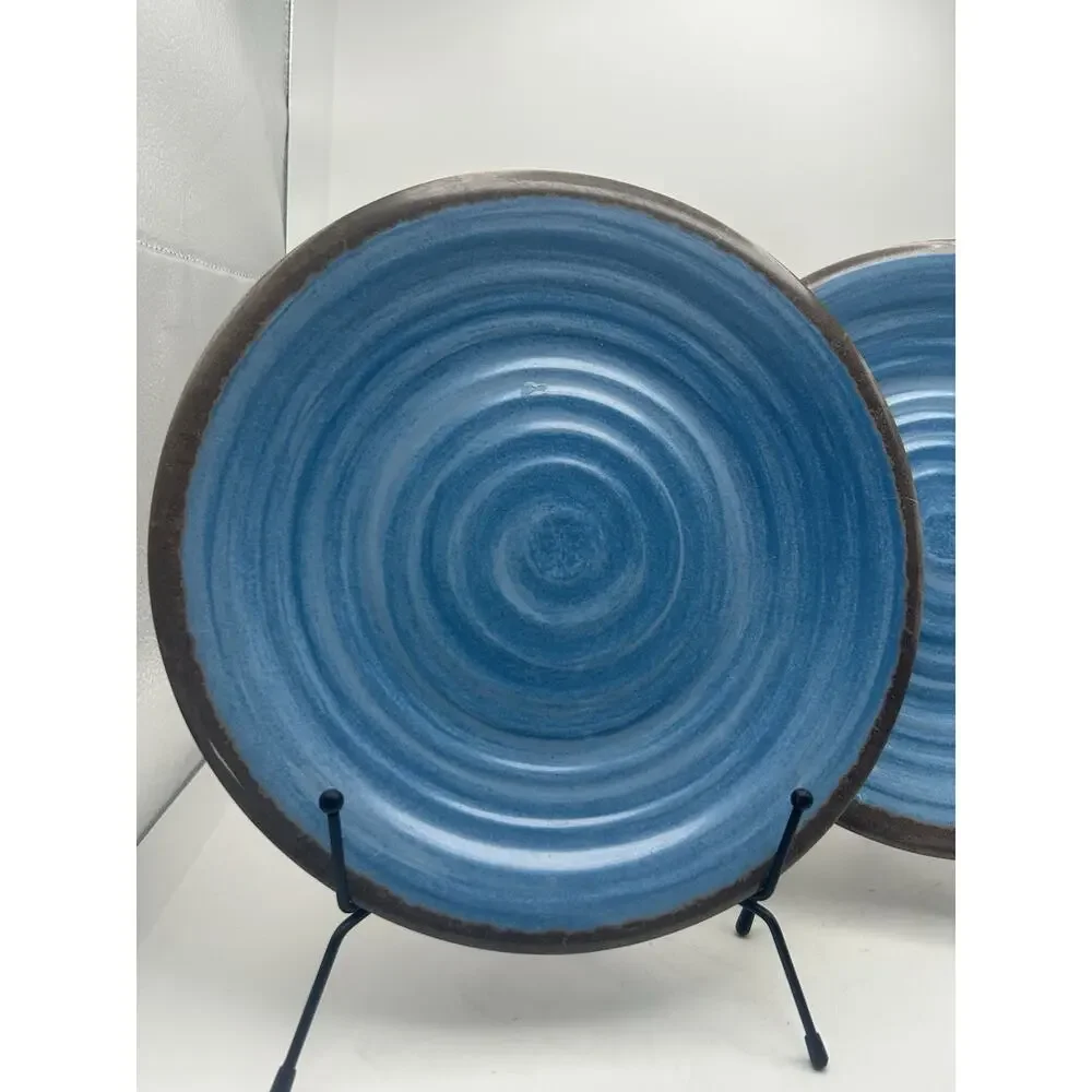 Ellama | Dining | Melamine Dinner Plates By Ellama Rippled Tides Design ...
